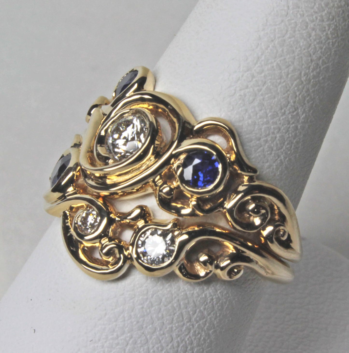 Swirl Wedding Ring Set - Postgate Celtic Jewelry Scottish Jewelry Irish ...