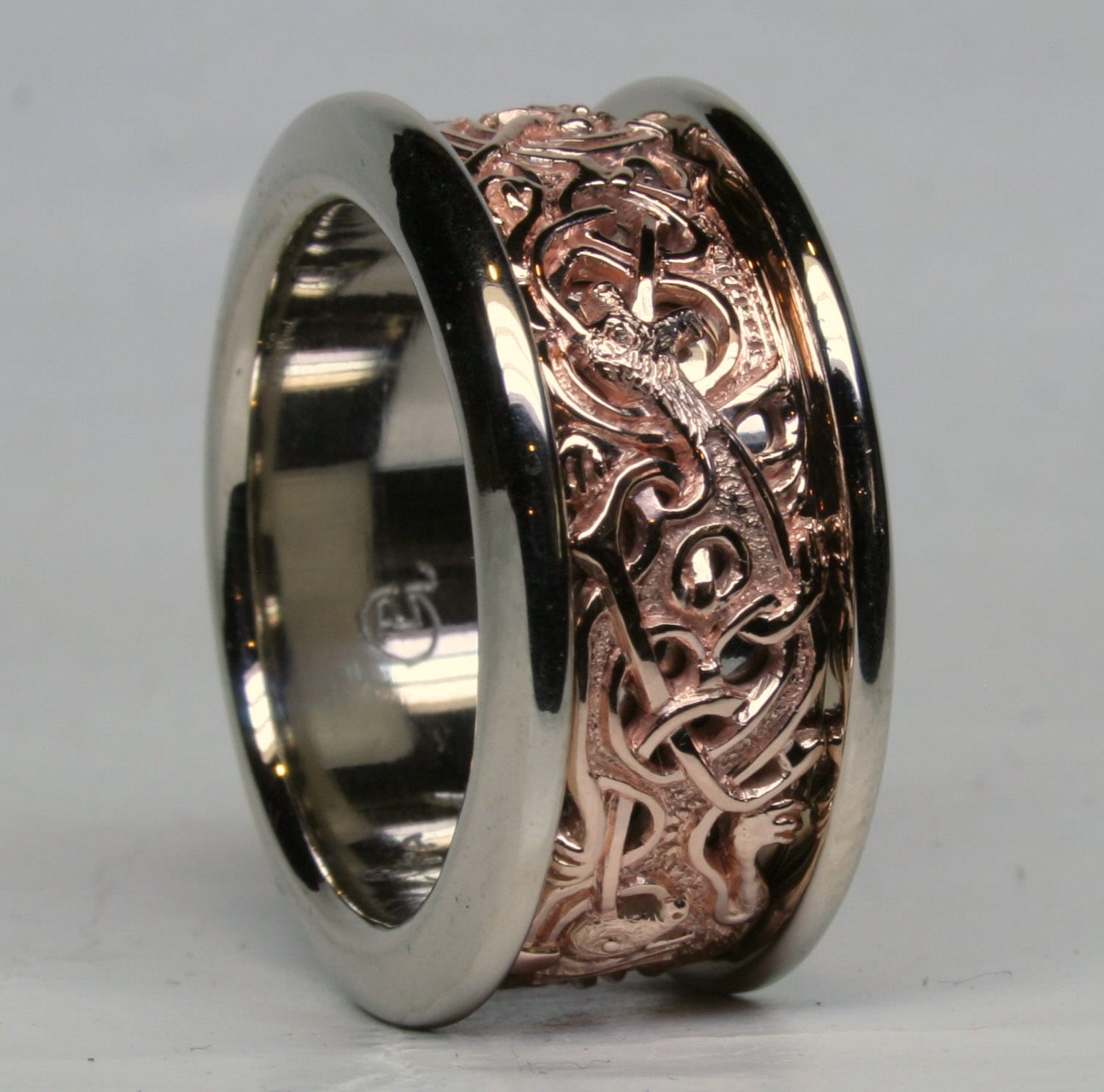 Viking Gripping Beast wedding band - Postgate Celtic Jewelry Scottish ...