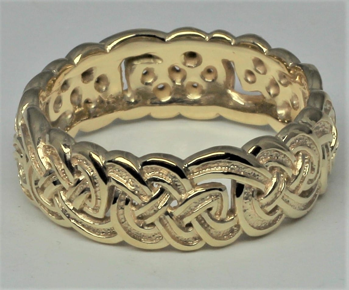 Gold Celtic Knot Band size 13 by GeorgeI just sent this to its new owner.