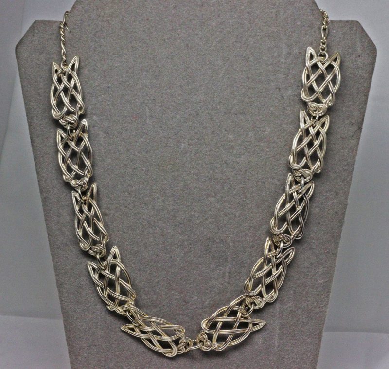 Wide Celtic silver choker by Suzan Postgate